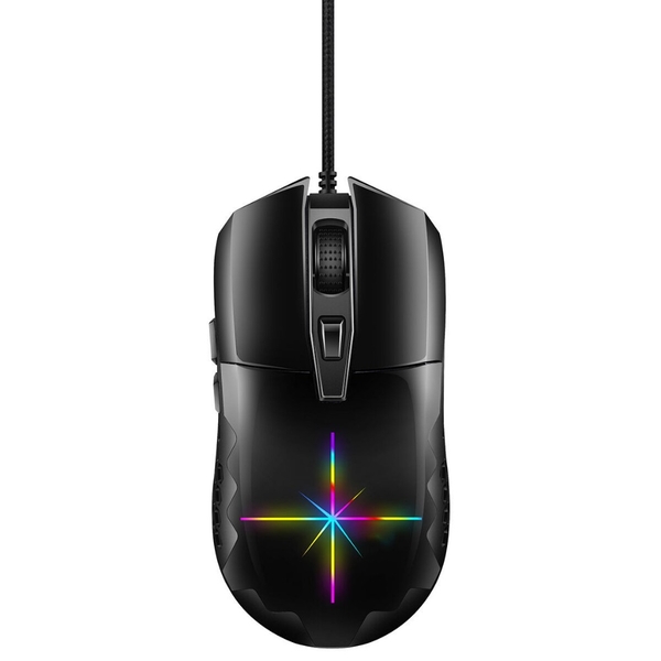 Chuột gaming silent chính hãng Deiog A6 DPI 16000 app marco led rgb 6 nút điều chỉnh quang học