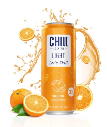 Chill cocktail cam lon 330ml