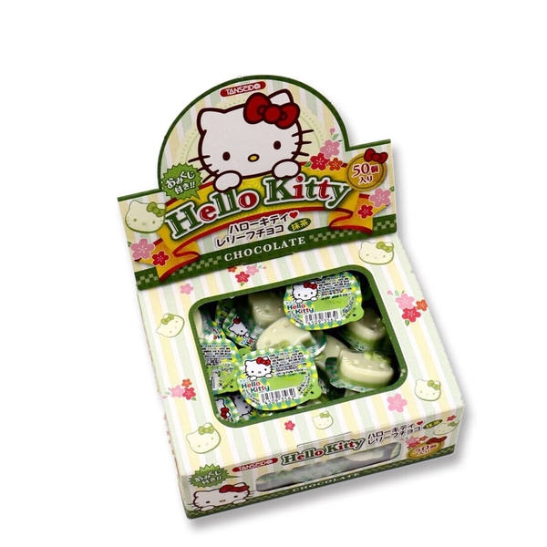 Socola MATCHA Sanrio hình Hello Kitty xanh combo 5v