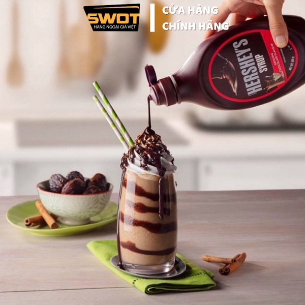 Sốt Syrup Hershey's Chocolate Mỹ, Siro Socola Mỹ cao cấp, thơm ngon