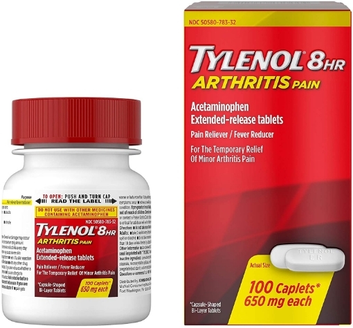 Thuốc giảm đau khớp 8 giờ tylenol 8 hour arthritis pain 650 mg, 100 viên