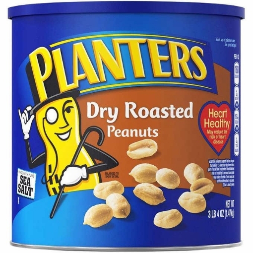 Đậu phộng rang khô planters dry roasted peanuts,3 lb 4oz ~ 1.47kg