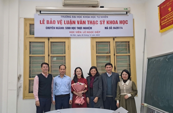 Lễ bảo vệ Luận văn Thạc sĩ chuyên ngành Sinh học Thực nghiệm tại KLEPT ...