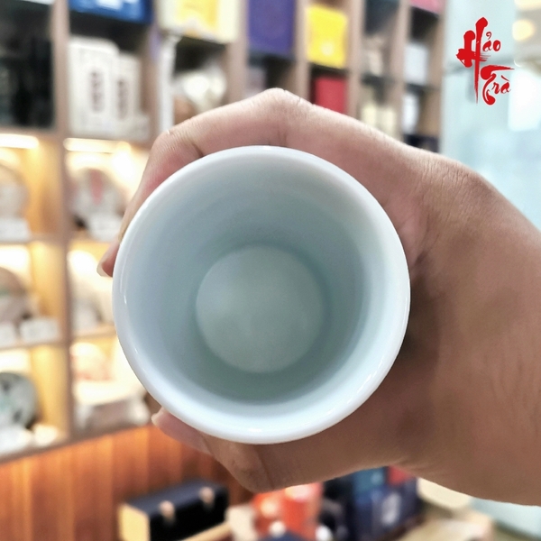 Tách Trà Sứ Cảnh Đức Vẽ Tay - Cao 8cm