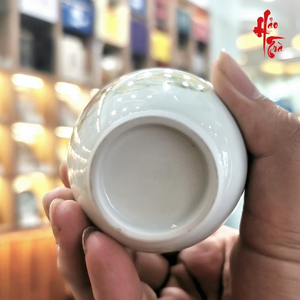 Tách Trà Sứ Cảnh Đức Vẽ Tay - Cao 6cm