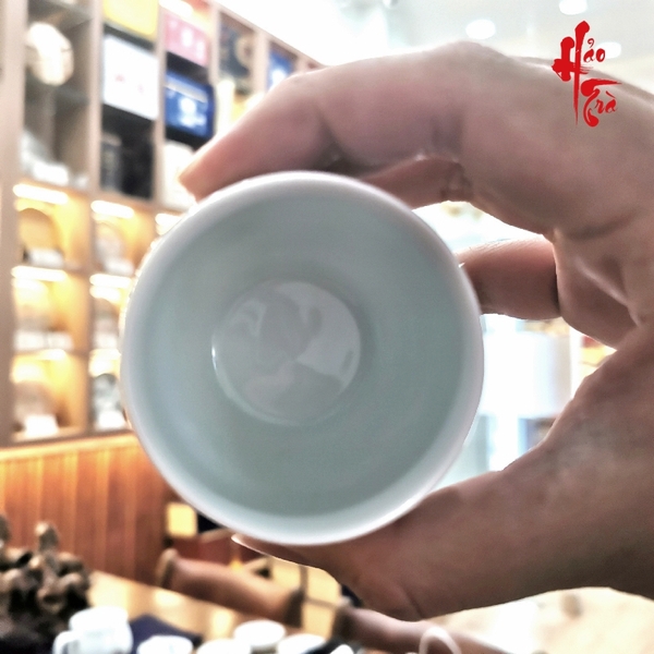 Tách Trà Sứ Cảnh Đức Vẽ Tay - Cao 6cm