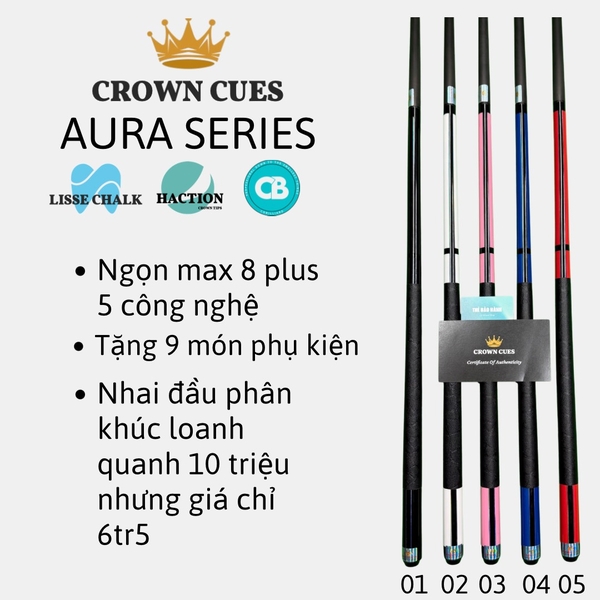 Crown cues max 8 plus AURA series