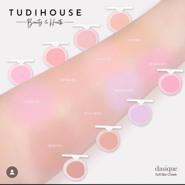 Má hồng Dasique Soft Blur Cheek 5.7g