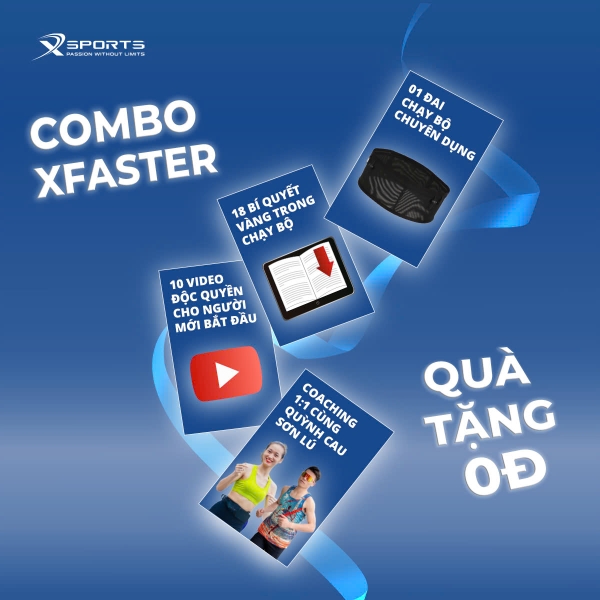 COMBO XFASTER 1: ÁO BẢO LỮA + QUẦN BÓ CƠ ĐEN (TẶNG ĐAI CHẠY BỘ)