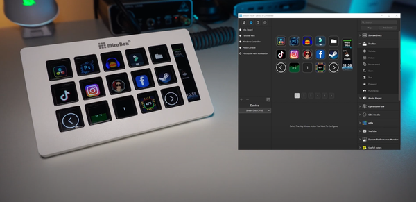 Stream deck Mirabox Stream dock Slim