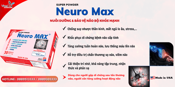 Super Power Neuro Max Vinacao - Bổ não, giúp điều trị bệnh lý về não ...