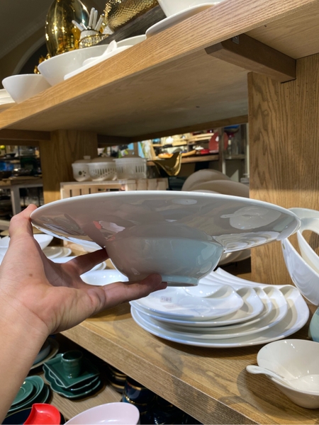 Đĩa soup 11.5inch trắng Ripple