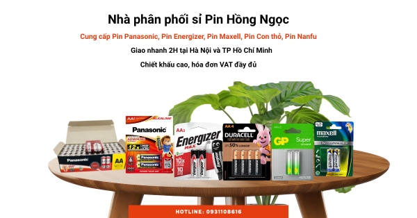 Đại lý bán sỉ pin chính hãng tại Hà Nội & TP.HCM – Giá tốt, giao nhanh