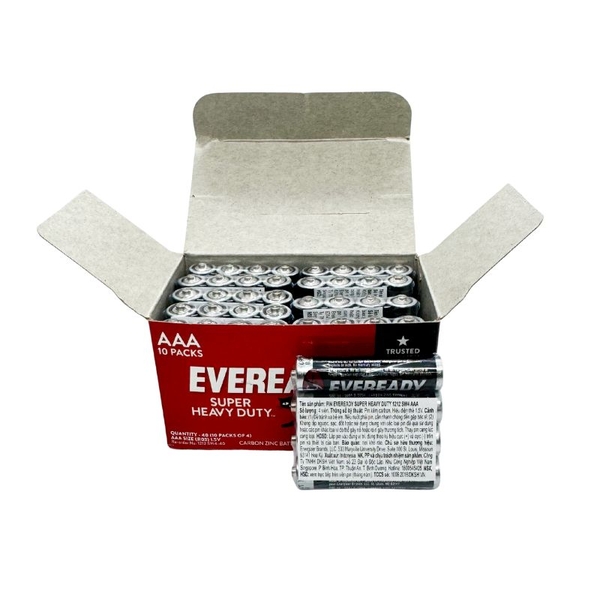 Pin Eveready Super Heavy Duty 1212 SW4 AAA 1.5V Chính Hãng, sẵn hàng