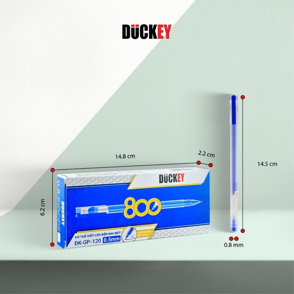 Bút Nước Gel DUCKEY DK-GP-120 0.5mm – Mực Lớn 800m, Ngòi Kim Siêu Trơn ...