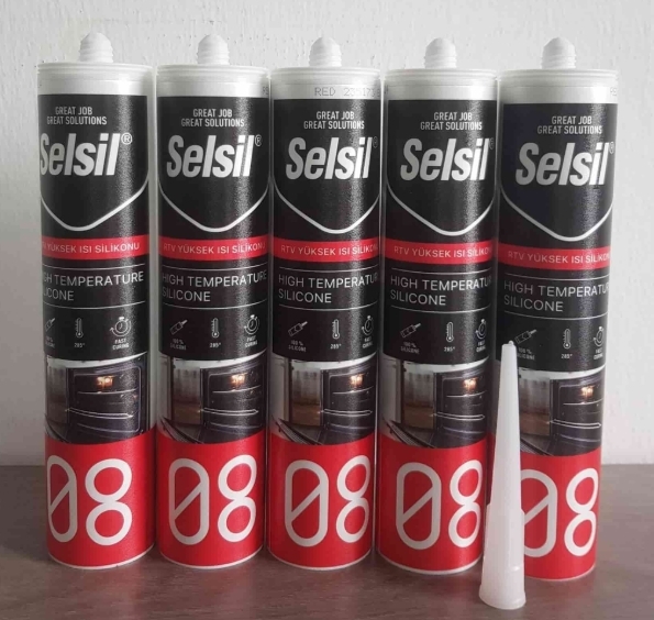 Keo silicone chịu nhiệt Selsil RTV High Temperature 280ml