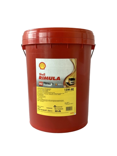 Dầu nhờn Shell Rimula R2 Extra 15W40/18L