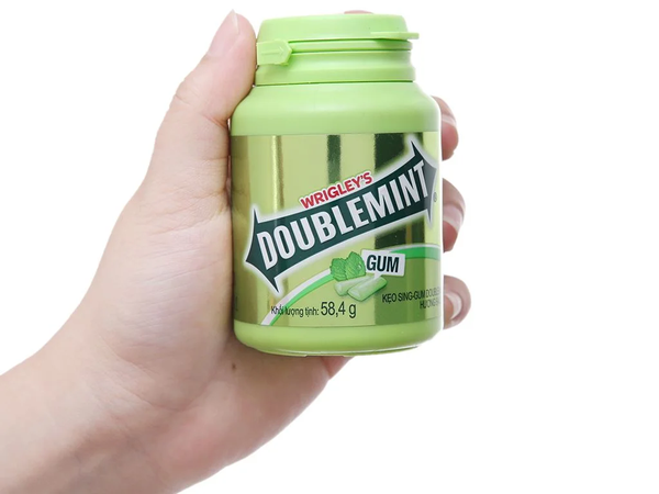 Kẹo singgum Double mint hương bạc hà 55.1g