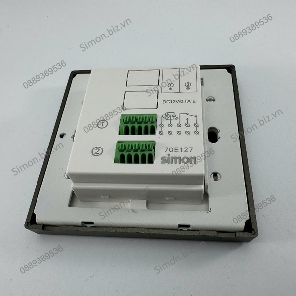 Module Nút nhấn đôi có đèn LED màu Xám hệ thống nhà thông minh RCU ...