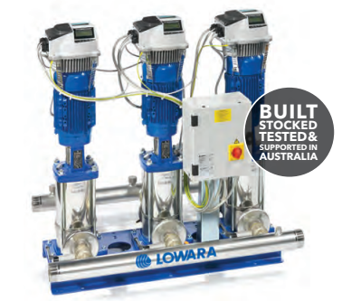 Hệ bơm tăng áp trục đứng đa tầng cánh GHV/SV-LOWARA