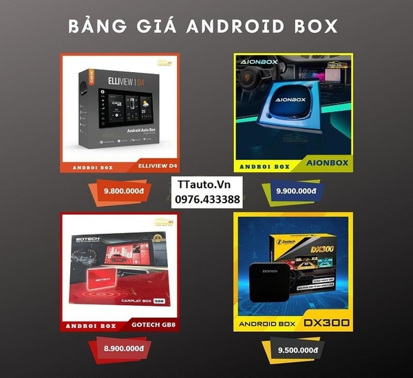 AION BOX ANDROID Ô TÔ