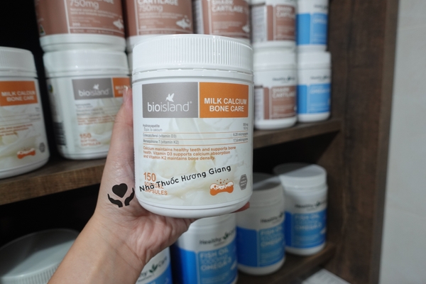 Canxi hữu cơ Bioisland Boncare 150 Viên- An toàn cho mẹ bầu và sau sin