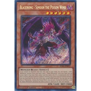 [ Bài Yugioh Chính Hãng ] Blackwing - Simoon the Poison Wind - RA01 ...
