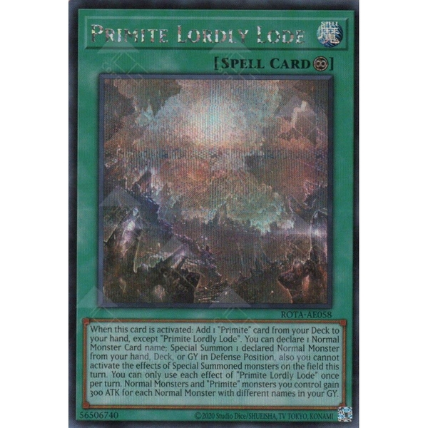 [ Bài Yugioh Chính Hãng ] ROTA-AE058 Primite Lordly Lode