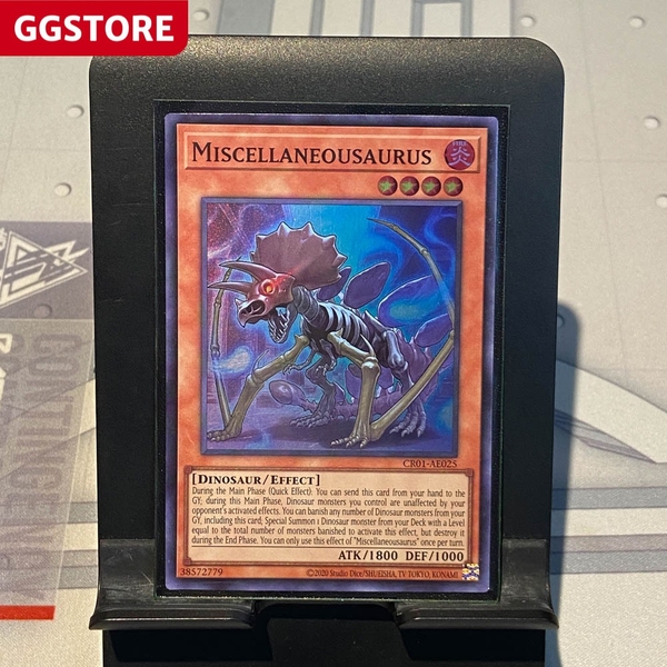 [ Bài Yugioh Chính Hãng ] CR01-AE025 Miscellaneousaurus (SR)