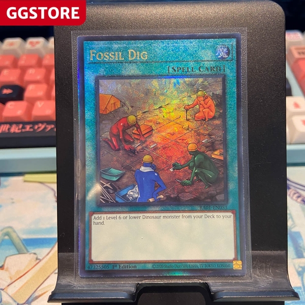 [ Bài Yugioh Chính Hãng ] Fossil Dig - RA01-EN053 - Prismatic Ultimate Rare