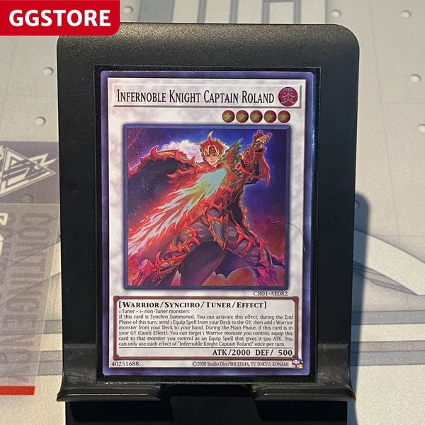 [ Bài Yugioh Chính Hãng ] CR01-AE082 Infernoble Knight Captain Roland (SR)