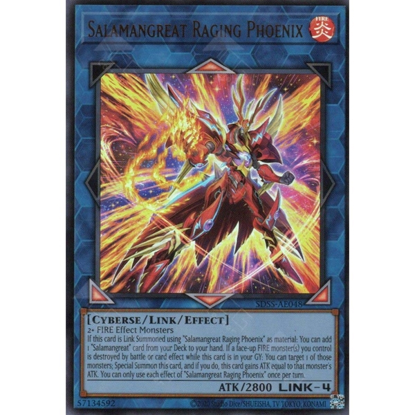 [ Bài Yugioh Chính Hãng ] SDSS-AE048 Salamangreat Raging Phoenix ...