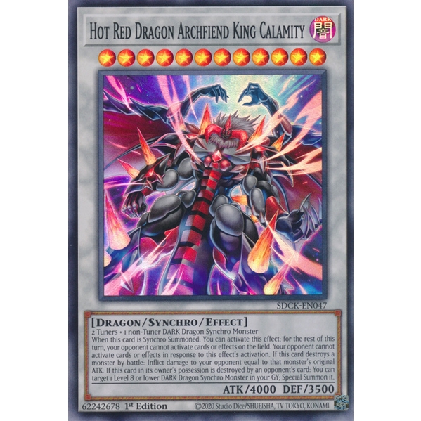 [ Bài Yugioh Chính Hãng ] Hot Red Dragon Archfiend King Calamity - SDCK ...