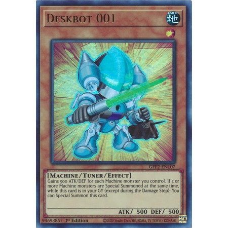 [ Bài Yugioh Chính Hãng ] Deskbot 001 - GFP2-EN107 - Ultra Rare 1st Edition