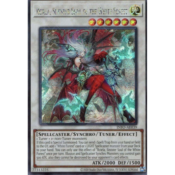[ Bài Yugioh Chính Hãng ] INFO-AE039 Rciela, Sinister Soul of the White ...