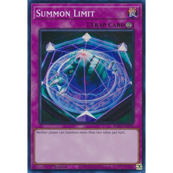 [ Bài Yugioh Chính Hãng ] Summon Limit - RA01-EN070 - Super Rare
