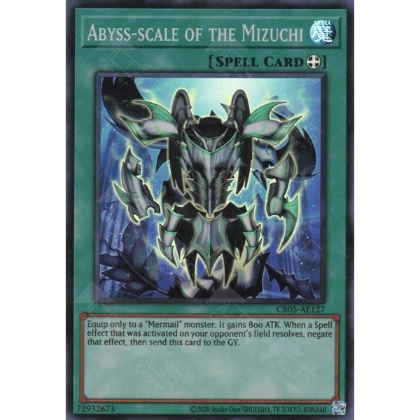 [ Bài Yugioh Chính Hãng ] CR05-AE127 Abyss-scale of the Mizuchi - Super ...