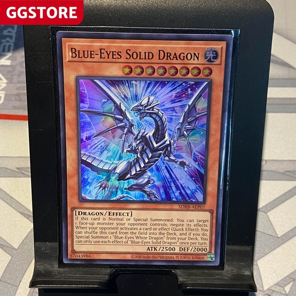 [ Bài Yugioh Chính Hãng ] Blue-Eyes Solid Dragon SDRB Super Rare