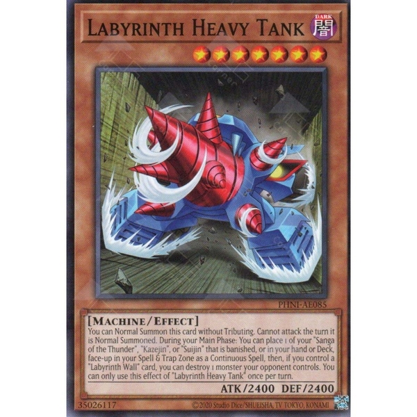 [ Bài Yugioh Chính Hãng ] PHNI-AE085 Labyrinth Heavy Tank - Common