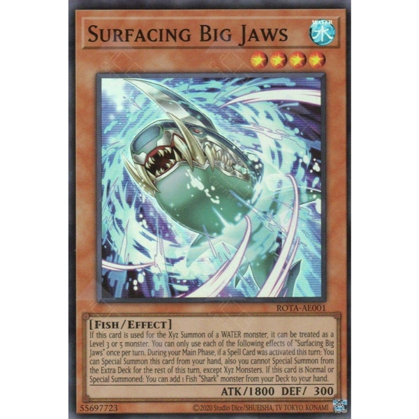 [ Bài Yugioh Chính Hãng ] ROTA-AE001 Surfacing Big Jaws