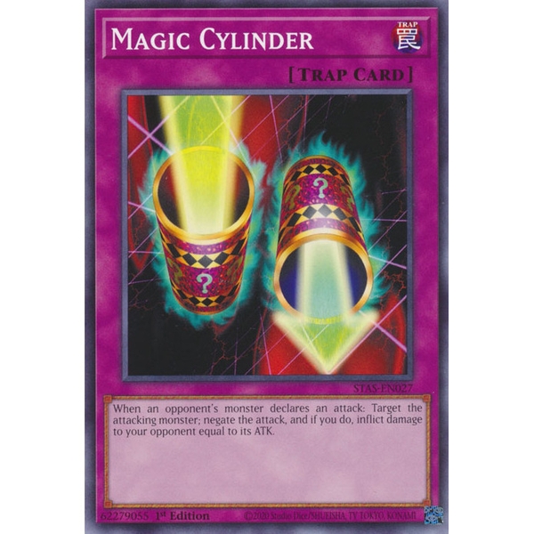 [ Bài Yugioh Chính Hãng ] Magic Cylinder - STAS-EN027 - Common
