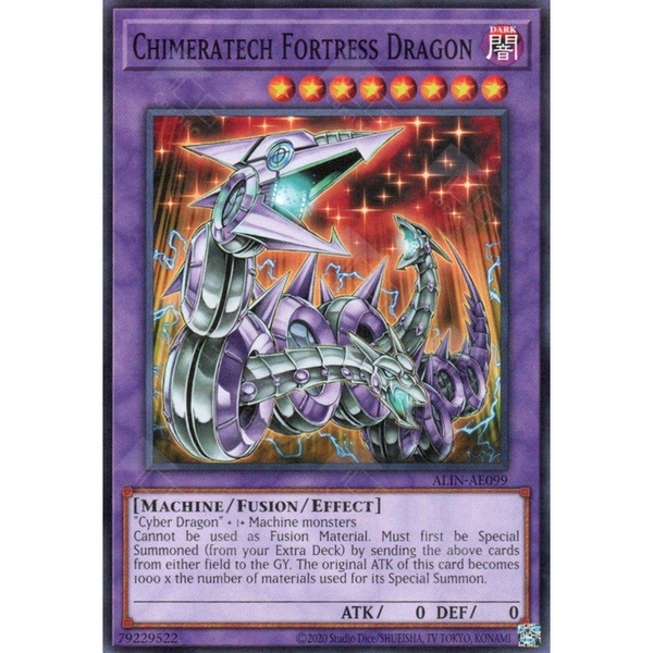 [ Bài Yugioh Chính Hãng ] ALIN-AE099 Chimeratech Fortress Dragon - Common