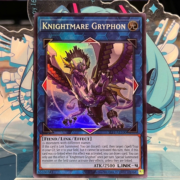 [ Bài Yugioh Chính Hãng ] SLF1-AE100 Knightmare Gryphon - Super Rare