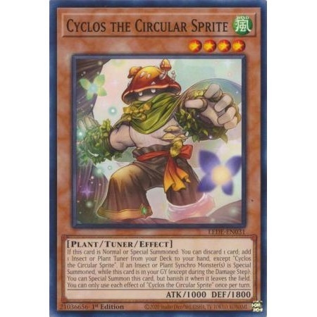 [ Bài Yugioh Chính Hãng ] Cyclos the Circular Sprite - LEDE-EN031 ...