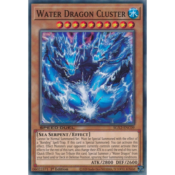 [ Bài Yugioh Chính Hãng ] Water Dragon Cluster - SGX2-ENC09 - Common ...