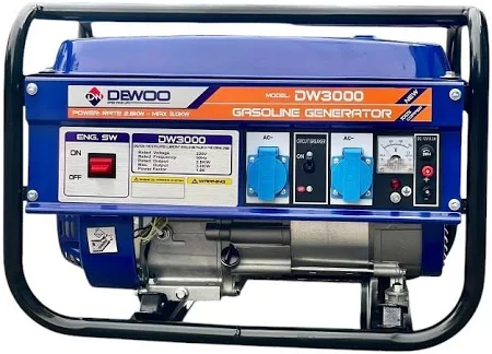 Máy Phát Điện Xăng 3KVA Dewoo DW3000 - Giá Tốt Nhất