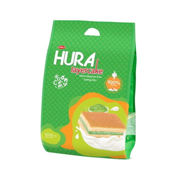 Bánh Hura Layer Cake Cốm túi 360g