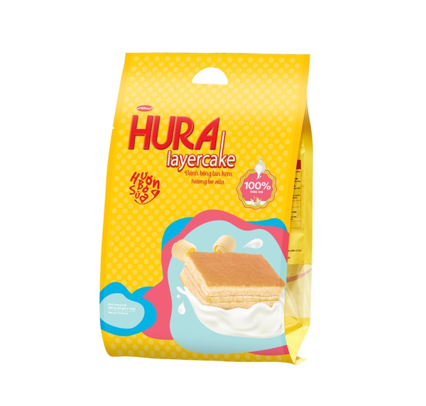 Bánh Hura Layer Cake Bơ Sữa túi 360g