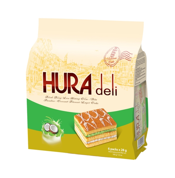 Bánh Hura Layer Cake Bơ Sữa túi 360g