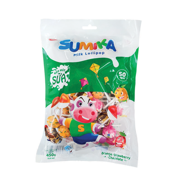 Kẹo mút Sữa Sumika túi 135g